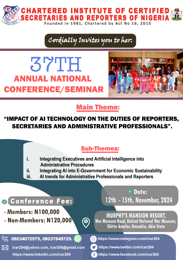 Home - Chartered Institute of Certified Secretaries and Reporters of ...
